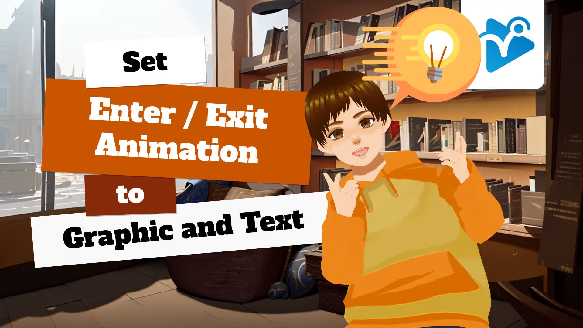 How to Set Enter / Exit Animation Effect to Graphic and Text - AniFuzion